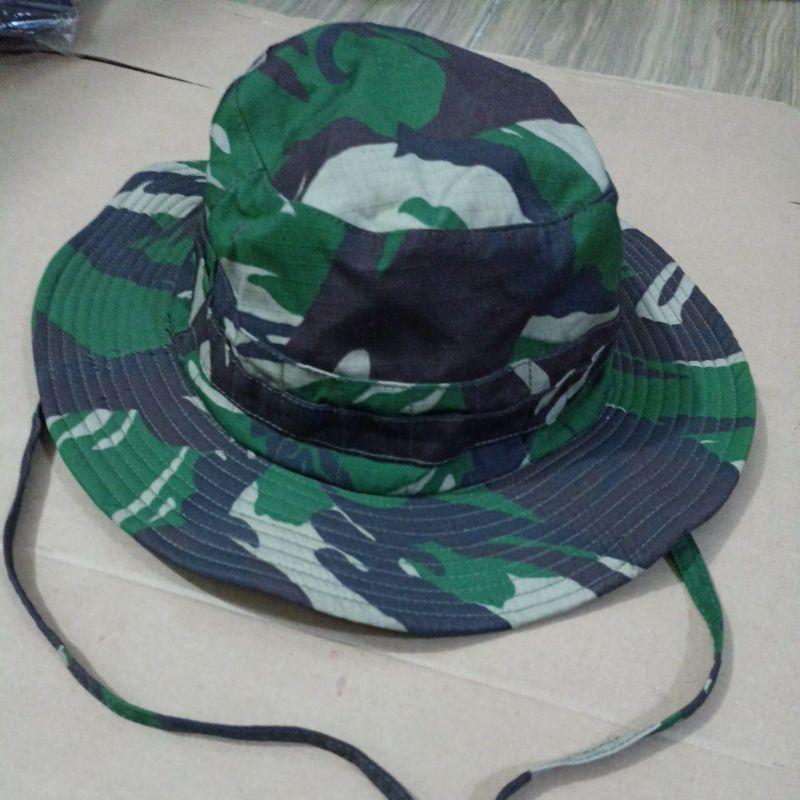 Jual Topi Rimba / Topi bulat doreng TNI | Shopee Indonesia
