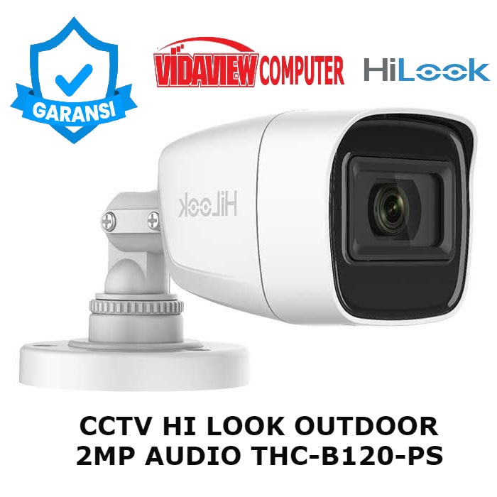 Jual CCTV HILOOK 2 MP + AUDIO INDOOR DAN OUTDOOR (THC-T120-PS & THC-B120-PS) | Shopee Indonesia
