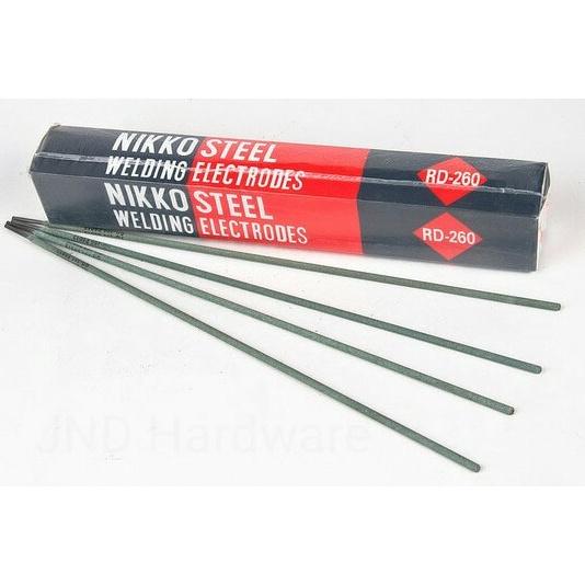 Jual Kawat Las Listrik Elektroda Nikko Steel 2mm x 300mm dan 2.6 x 300mm kemasan isi 1kg ...