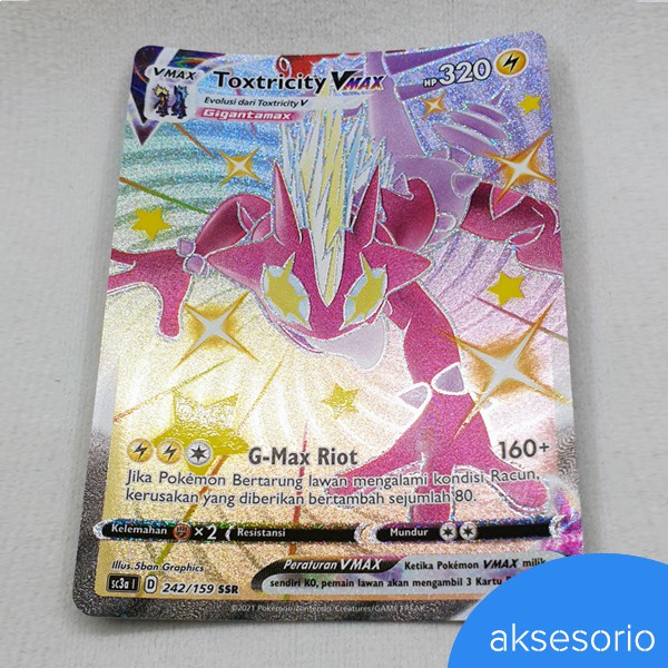 Jual Toxtricity VMAX SSR - Kartu Pokemon TCG Indonesia Original (Holo ...