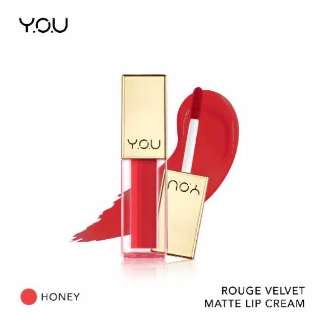 Jual YOU Rouge velvet matte lipcream honey | Shopee Indonesia