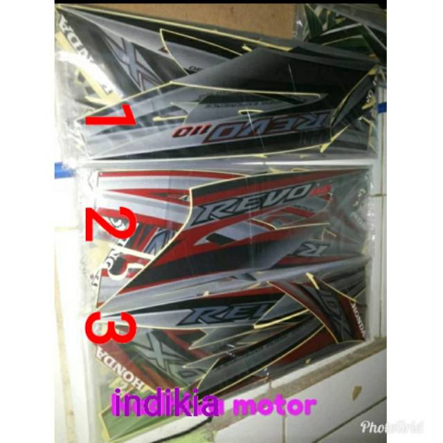 Jual Striping stiker sticker lis body honda revo DX | Shopee Indonesia