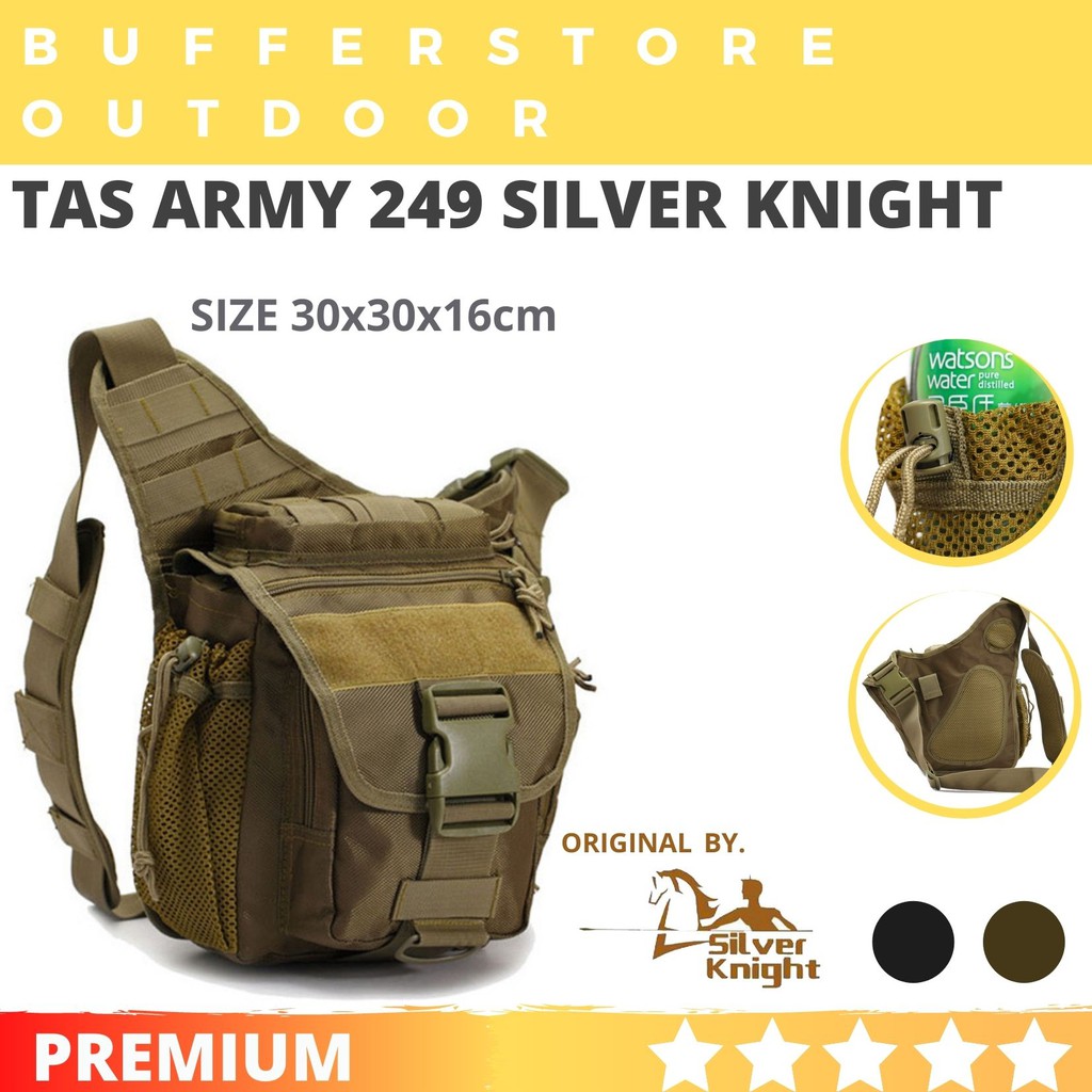 Jual TAS SELEMPANG ARMY MILITER 249 SILVER KNIGHT PREMIUM IMPORT ...