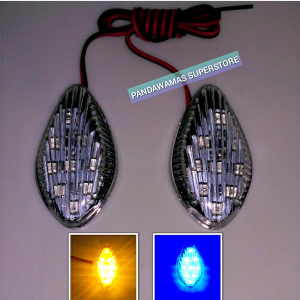 Jual LAMPU SEN - SEIN TEMPEL LED OVAL MINI UNIVERSAL MOTOR -BJ9243 Gbm | Shopee Indonesia