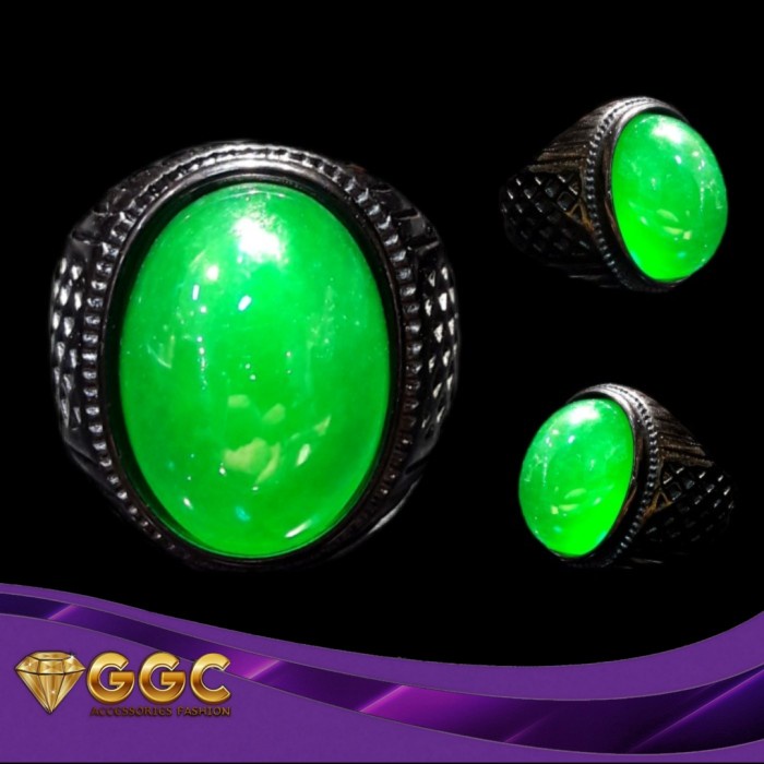 Jual Cincin Batu Jadeite Jade Burma Myanmar Giok Burma Asli Natural ...