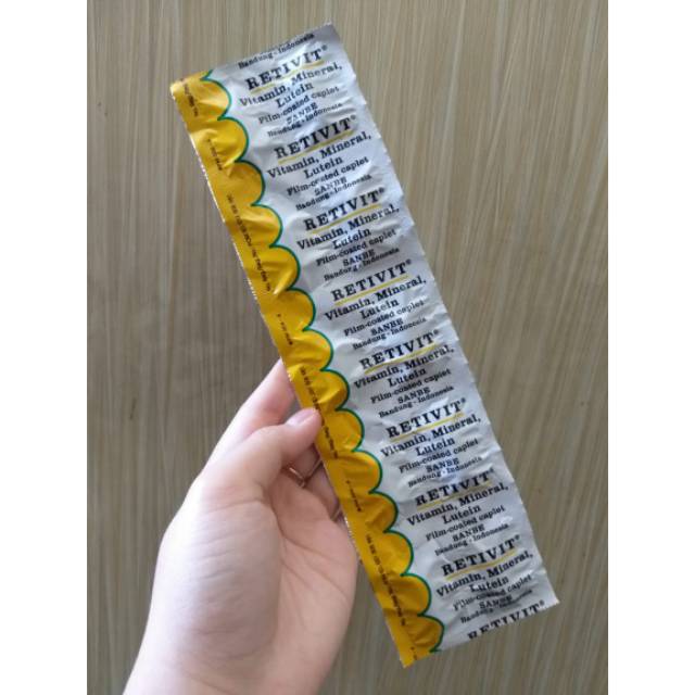 Jual RETIVIT Vitamin, Mineral, Lutein ( Vitamin C 200mg dan Vitamin E ...