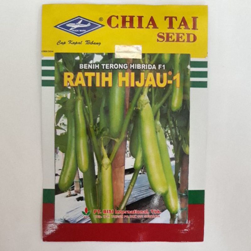 Jual Benih terong ratih hijau 10 gram isi +- 2420 biji hibrida F1 ...