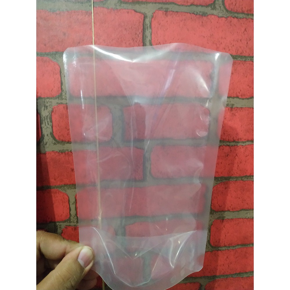 Jual Plastik Standing Pouch Nylon 14 x 20 cm 500 ml (100 lembar ...