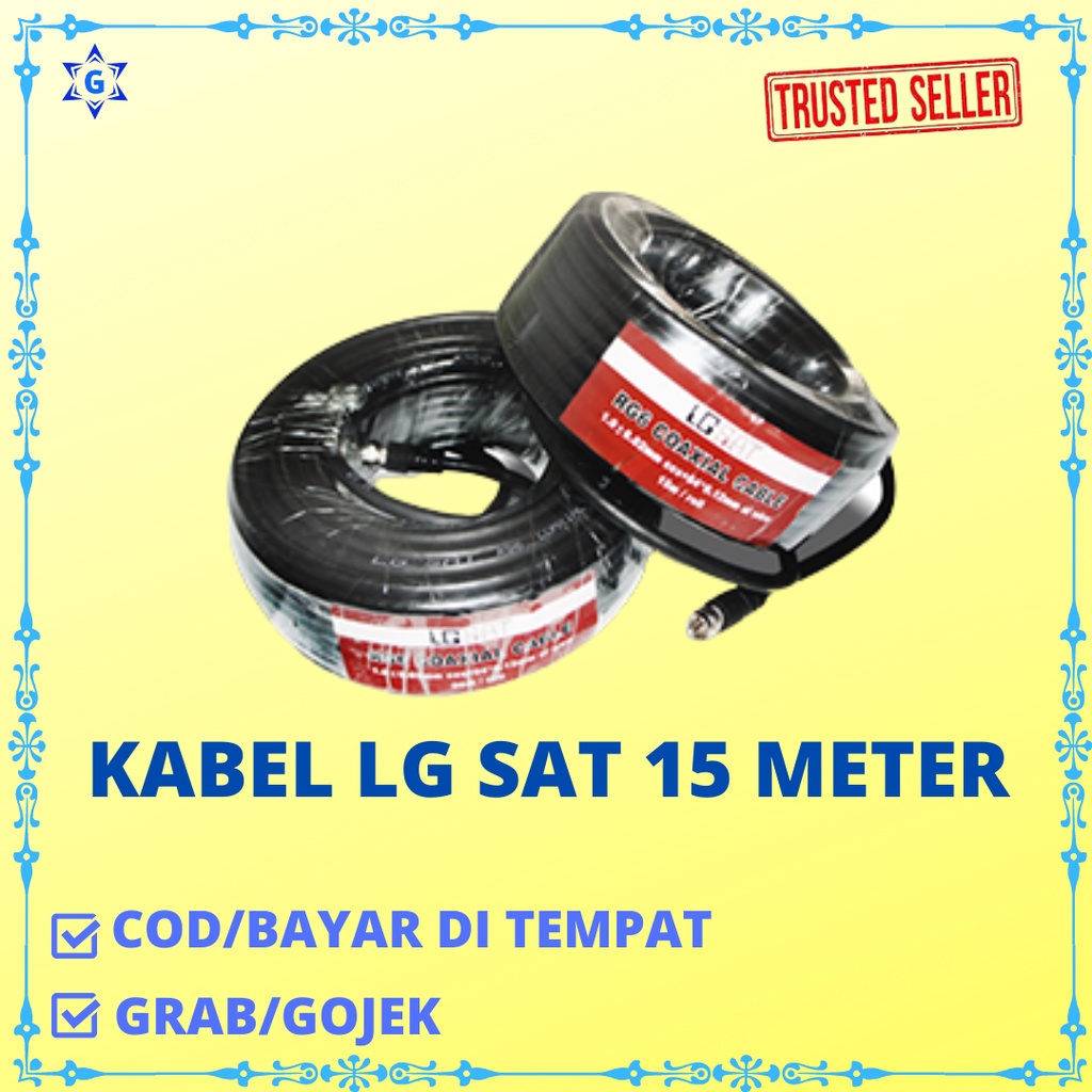 Jual KABEL PARABOLA LGSAT RG6 15 METER | Shopee Indonesia