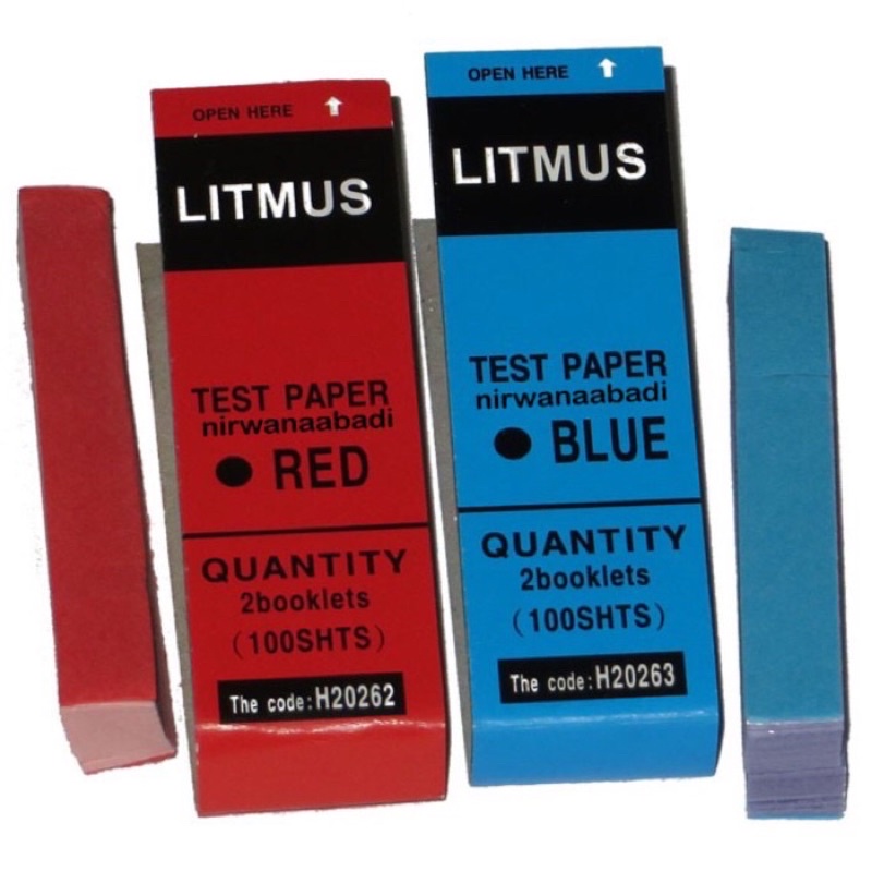Jual KERTAS LAKMUS LITMUS MERAH BIRU (satu set) | Shopee Indonesia