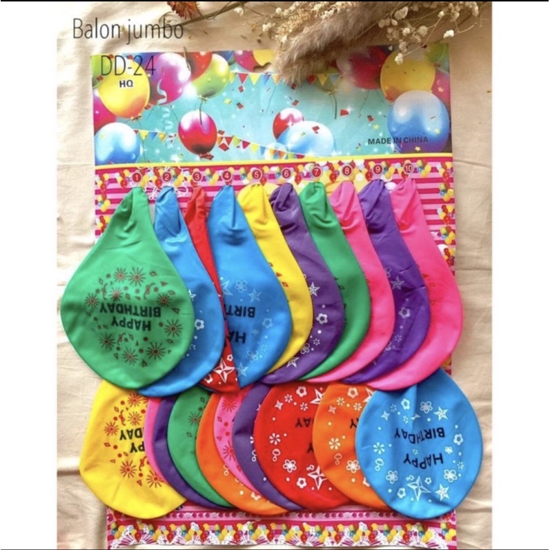 Jual balon jumbo lembaran isi 20 pcs | Shopee Indonesia
