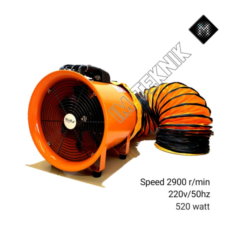 Jual Kipas blower portable ventilator 16 inch exhaust fan selang blower fentilasi diameter 400 ...