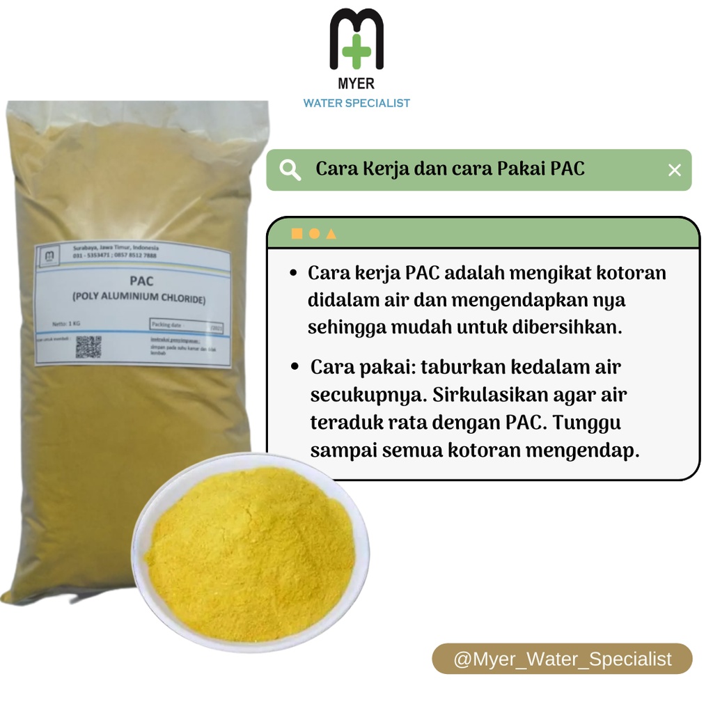 Jual PAC 1 KG Poly Alumunium Chloride Penjernih Air | Shopee Indonesia