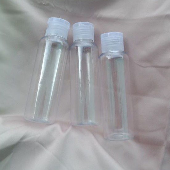 Jual Botol Plastik FLIPTOP TRANSPARAN 100ml/Botol plastik PET BENING 100ml | Shopee Indonesia