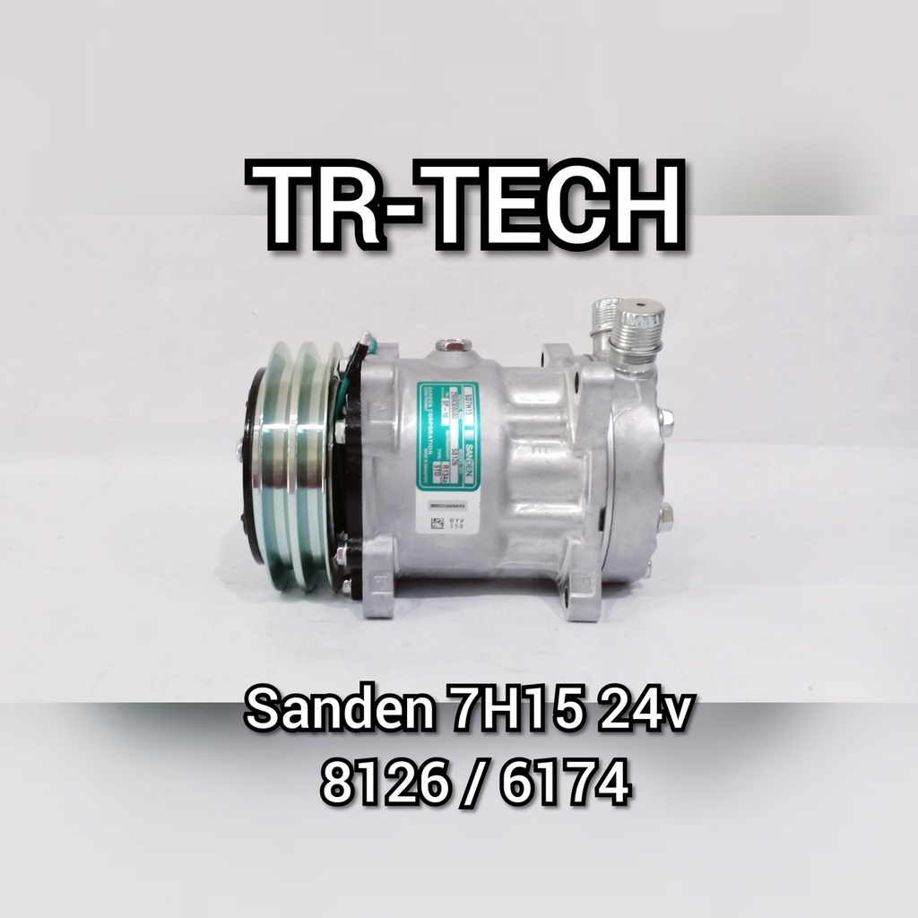 Jual Compressor kompresor SANDEN 7H15 - 8126 24V - 12 VOLT 6174 SANDEN ...