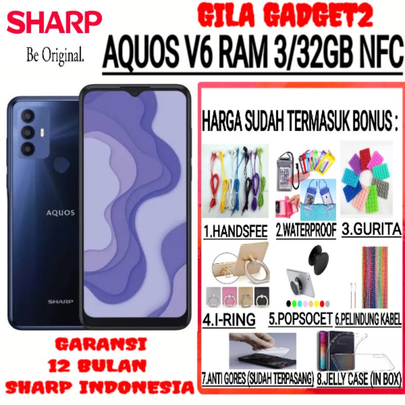 Jual SHARP AQUOS V6 RAM 3/32GB NFC GARANSI RESMI | Shopee Indonesia