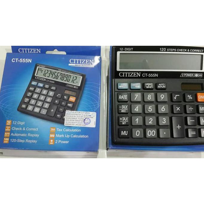 Jual kalkulator calculator citizen ct555n ct-555n ori original foto ...
