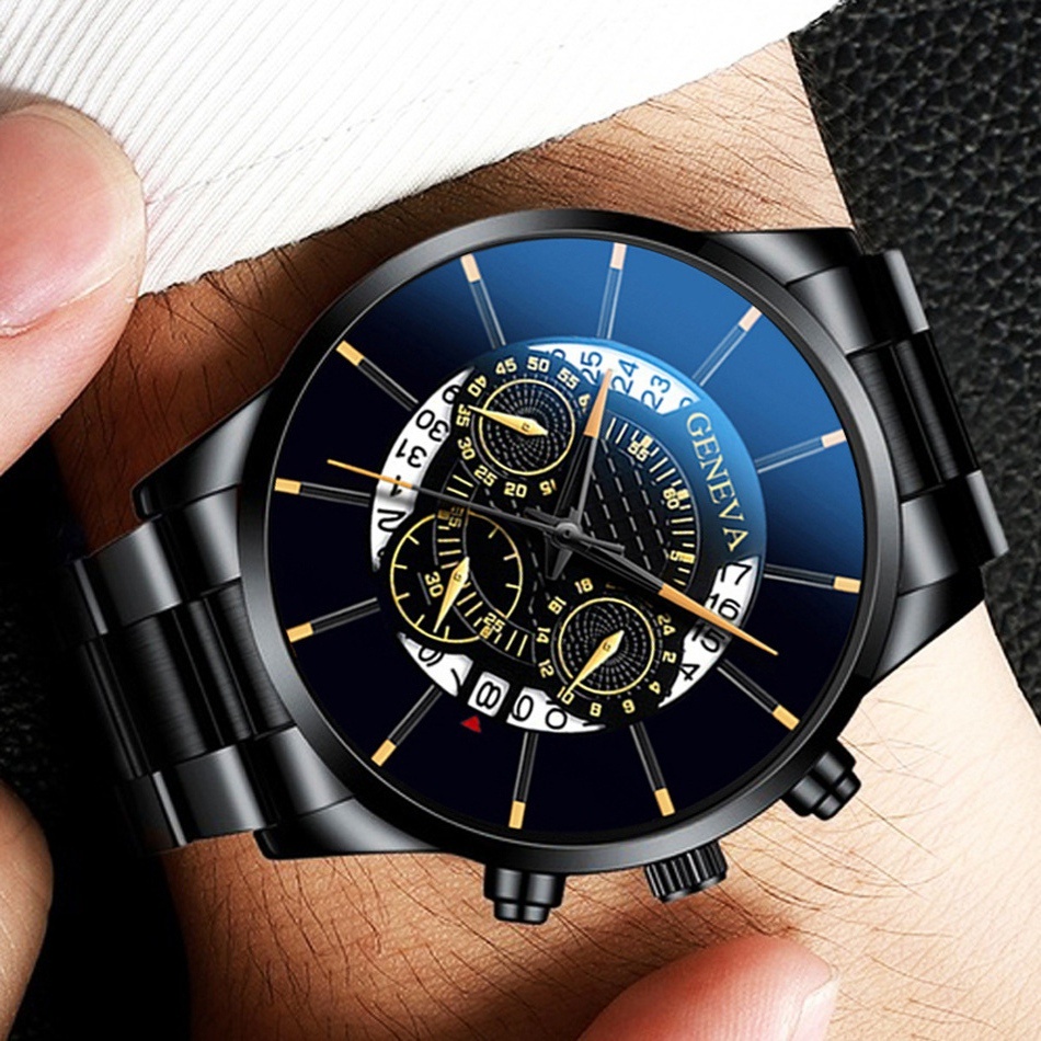 Jual JAM TANGAN PRIA ORIGINAL STAINLESS STEEL GENEVAWASAKI JAM087B5 ...