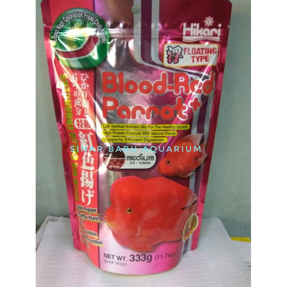 Jual HIKARI BLOOD-RED PARROT + 333 gr ( medium ) | Shopee Indonesia