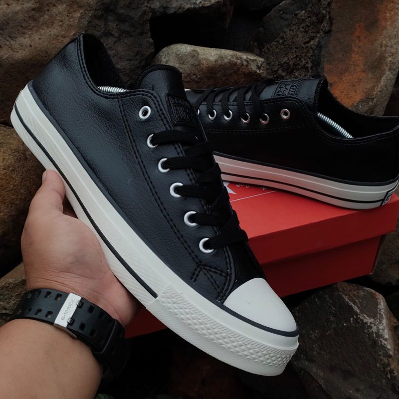Jual SEPATU UKURAN JUMBO BIG SIZE 45 46 CONVERseee 70s LOW KULIT BLACK ...