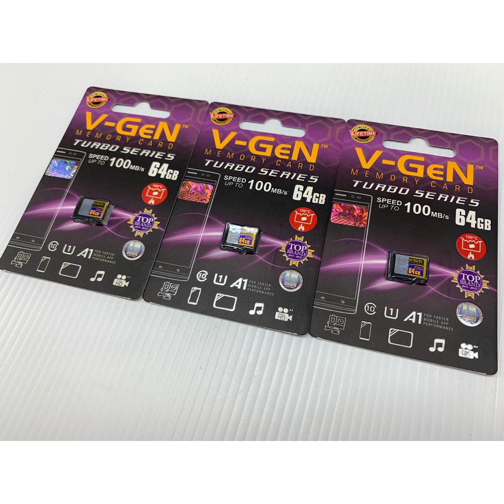 Jual PROMO VGEN Micro SD 8GB/ 16Gg/ 32GB/ 64GB/ 128GB/ A1 V-GeN Turbo ...