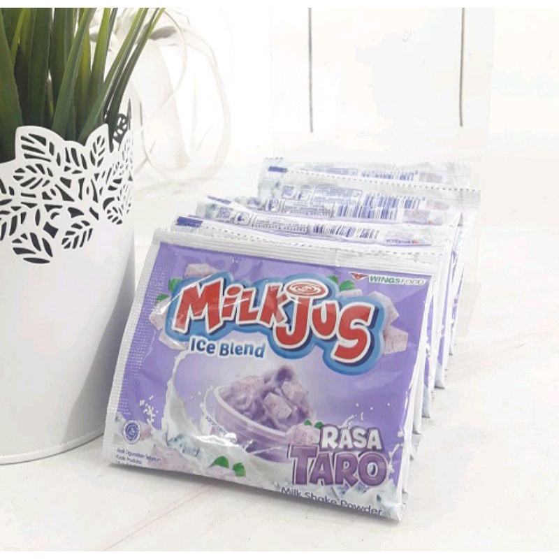 Jual Serbuk Minuman Instan Ice Blend Shake Milkjus Rasa Taro Segar ...