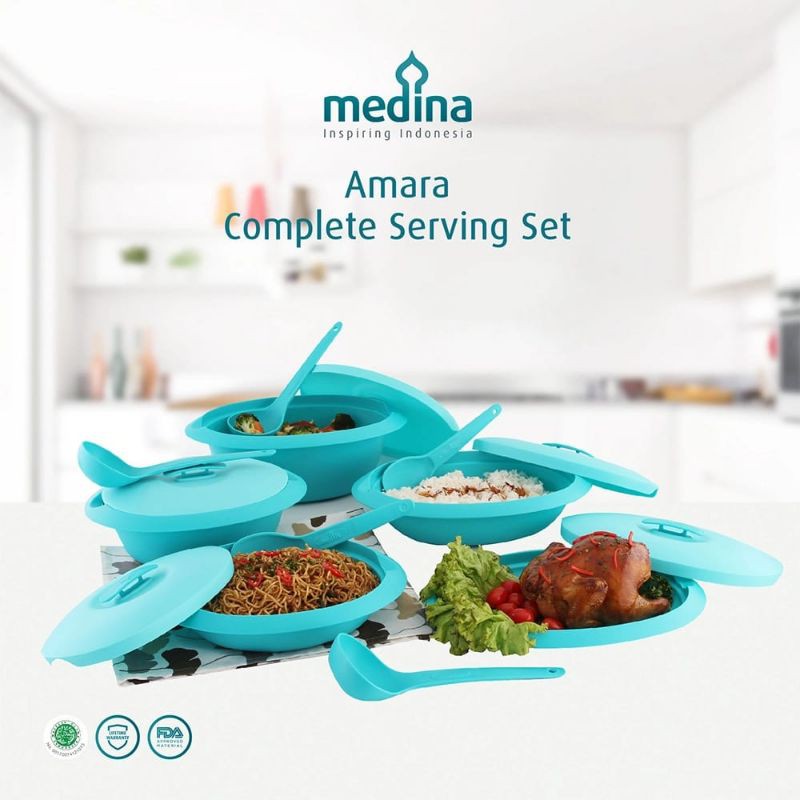 Jual Wadah Saji Lengkap Amara Complete Serving Set | Shopee Indonesia