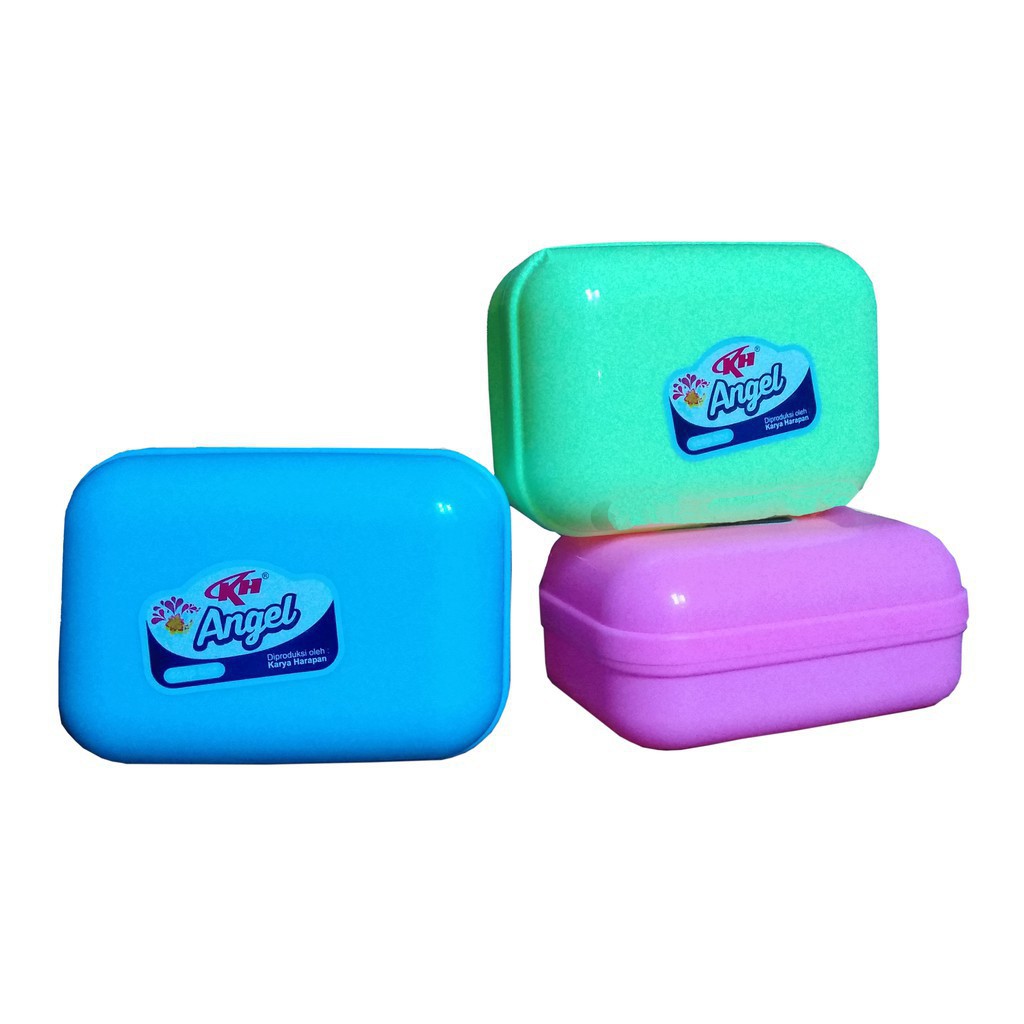 Jual TEMPAT SABUN PLASTIK POLOS WARNA ANGEL/BOX SABUN MANDI BATANGAN ...