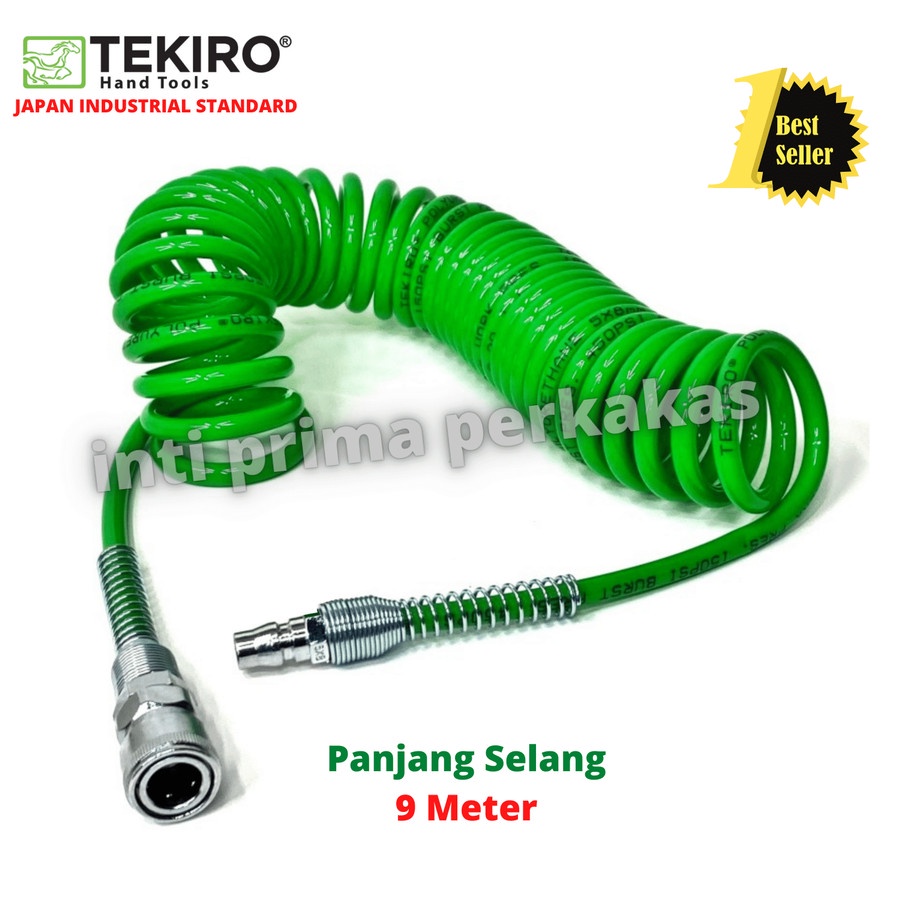 Jual TEKIRO Recoil Selang Kompresor 9 Meter / 12 Meter / 15 Meter / 6 ...