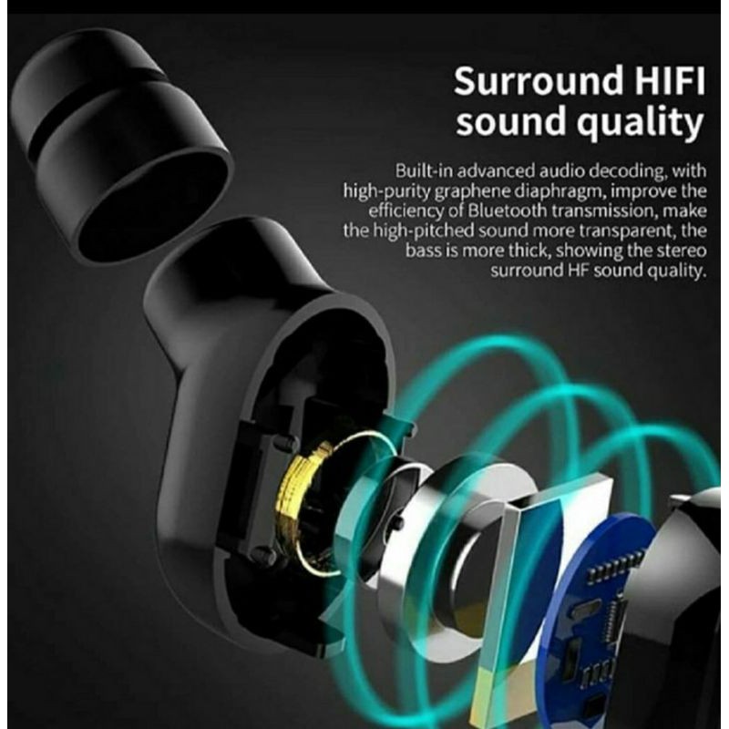 Jual Headset Bluetooth JBL 5.0 LED Digital Wireless Airdots TWS T8 IPX7 ...