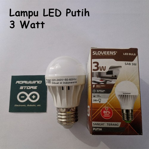 Jual Lampu LED 3W Daylight Putih 3 Watt | Shopee Indonesia
