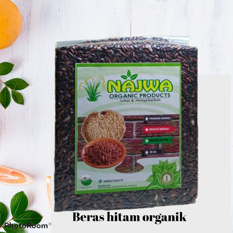 Jual Beras Hitam Organik kemasan vakum(1kg) | Shopee Indonesia