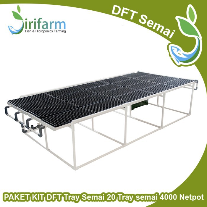 Jual Jirifarm Paket RAK SEMAI Sirkulasi 3 meter DFT 20 TRAY SEMAI 4000 ...