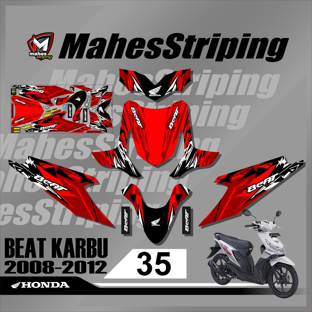 Jual Decal Stiker Fullbody Beat Karbu 2008 2009 2010 2011 2012 Variasi ...
