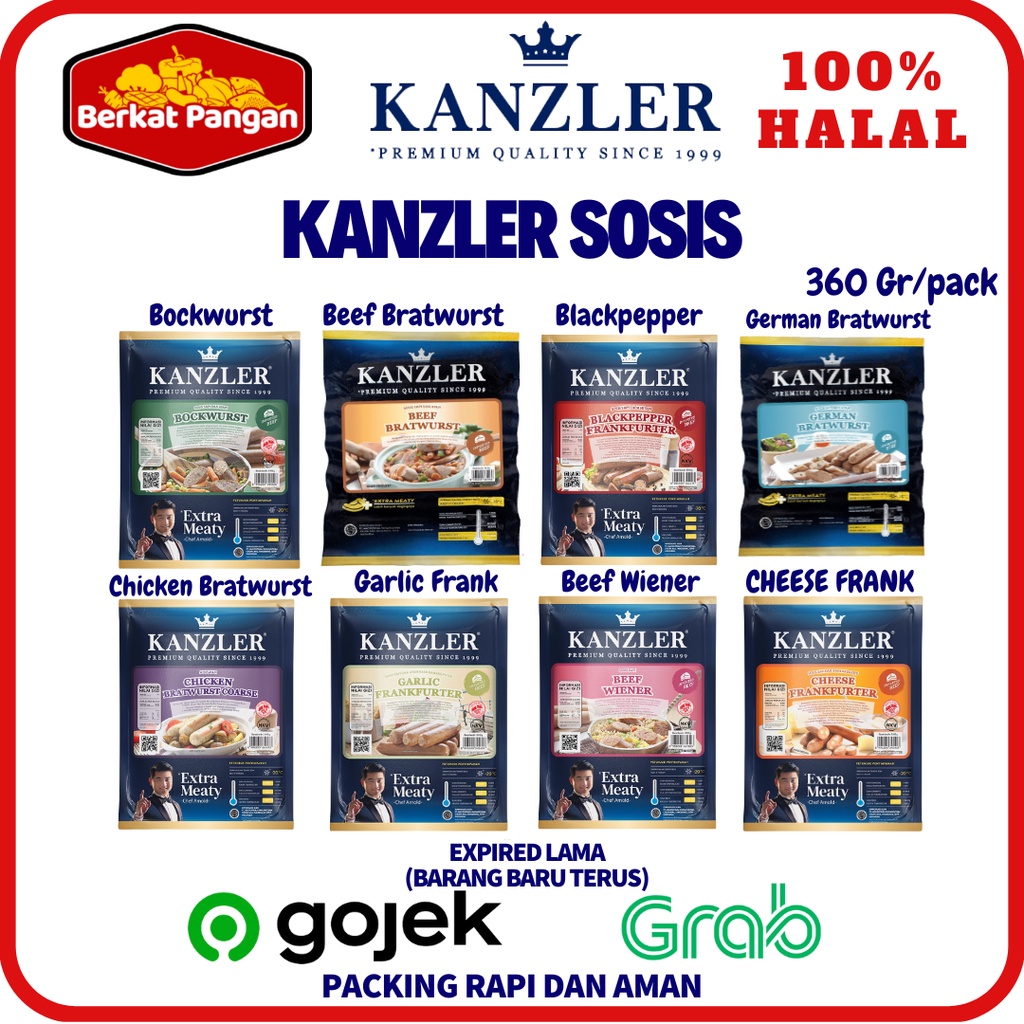 Jual Kanzler sosis Bockwurst / Beef Bratwurst/ Blackpepper / Garlic ...