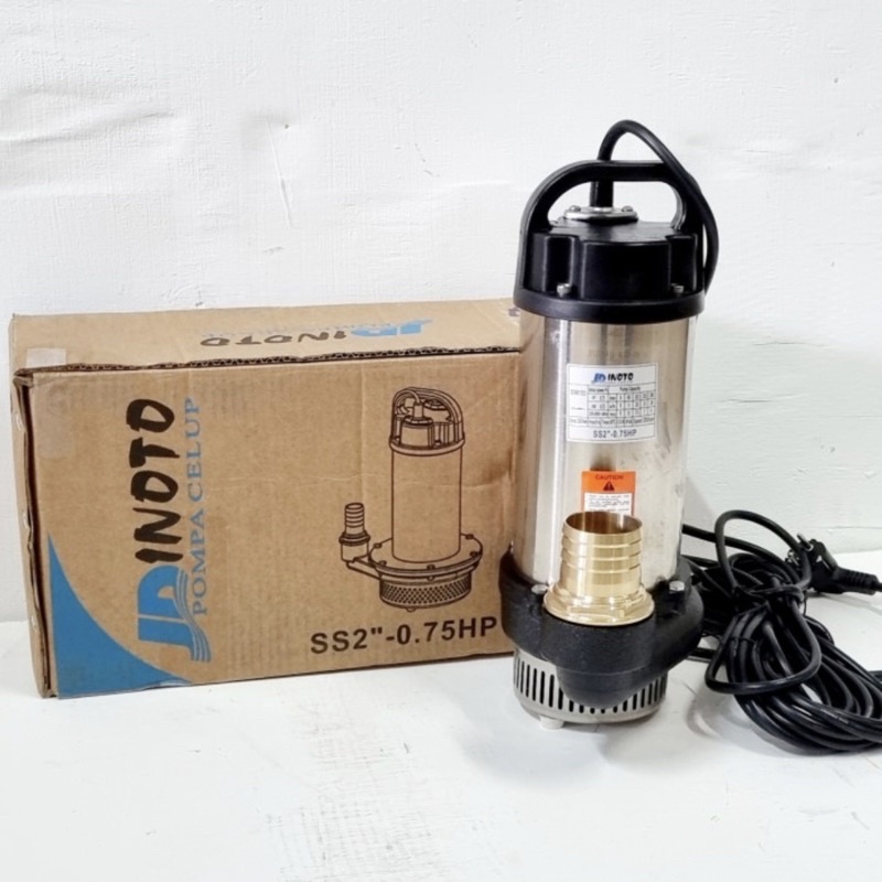 Jual INOTO Pompa celup SS 2” 0.75hp 550W | Shopee Indonesia
