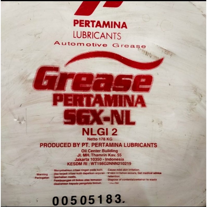 Jual grease pertamina sgx nl 178 kg | Shopee Indonesia