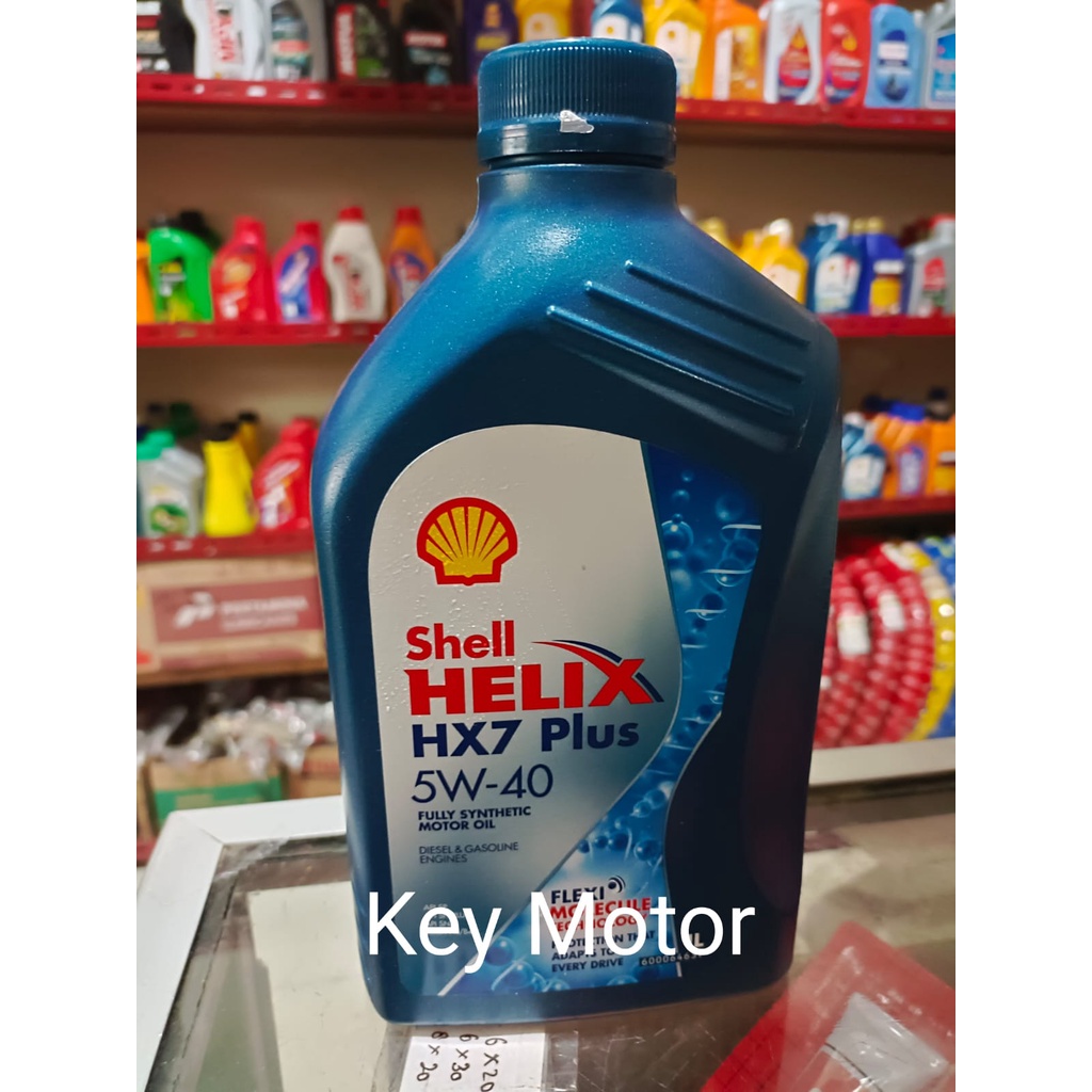Jual Oli Mesin Motor Shell Helix HX7 Plus 5W/40 1L 100% Asli | Shopee ...
