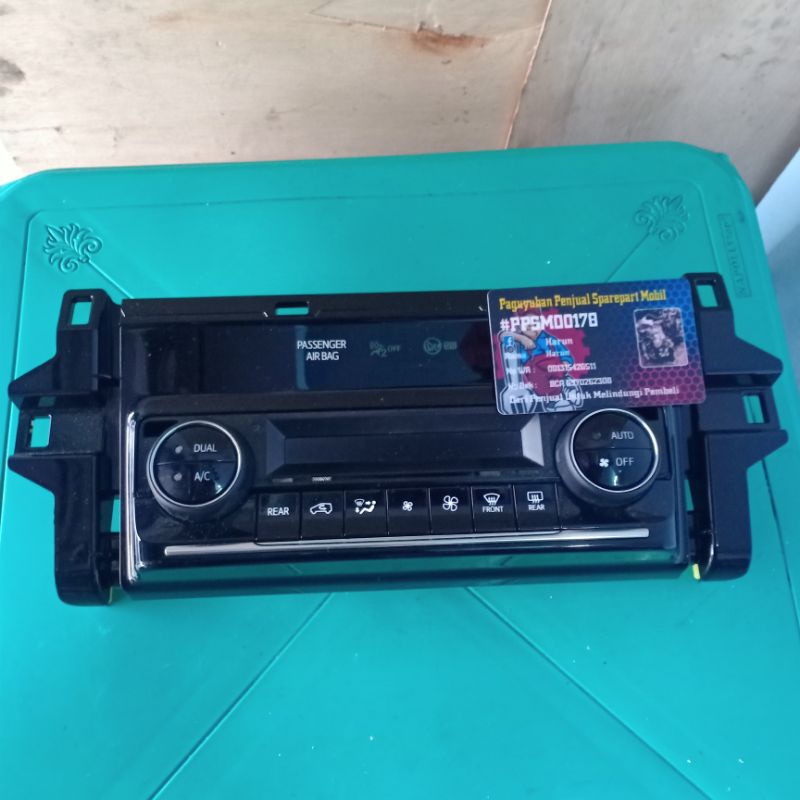 Jual DIGITAL AC CONTROL PANEL AC TOYOTA FORTUNER VRZ ASLI ORIGINAL ...