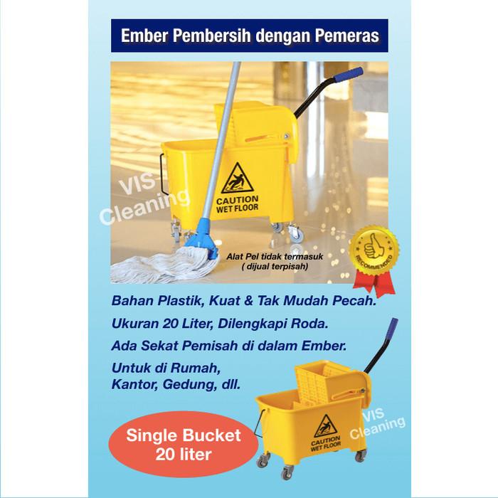 Jual Ember | Single Bucket Mop Wringer 20 L (Ember Dengan Pemeras ...