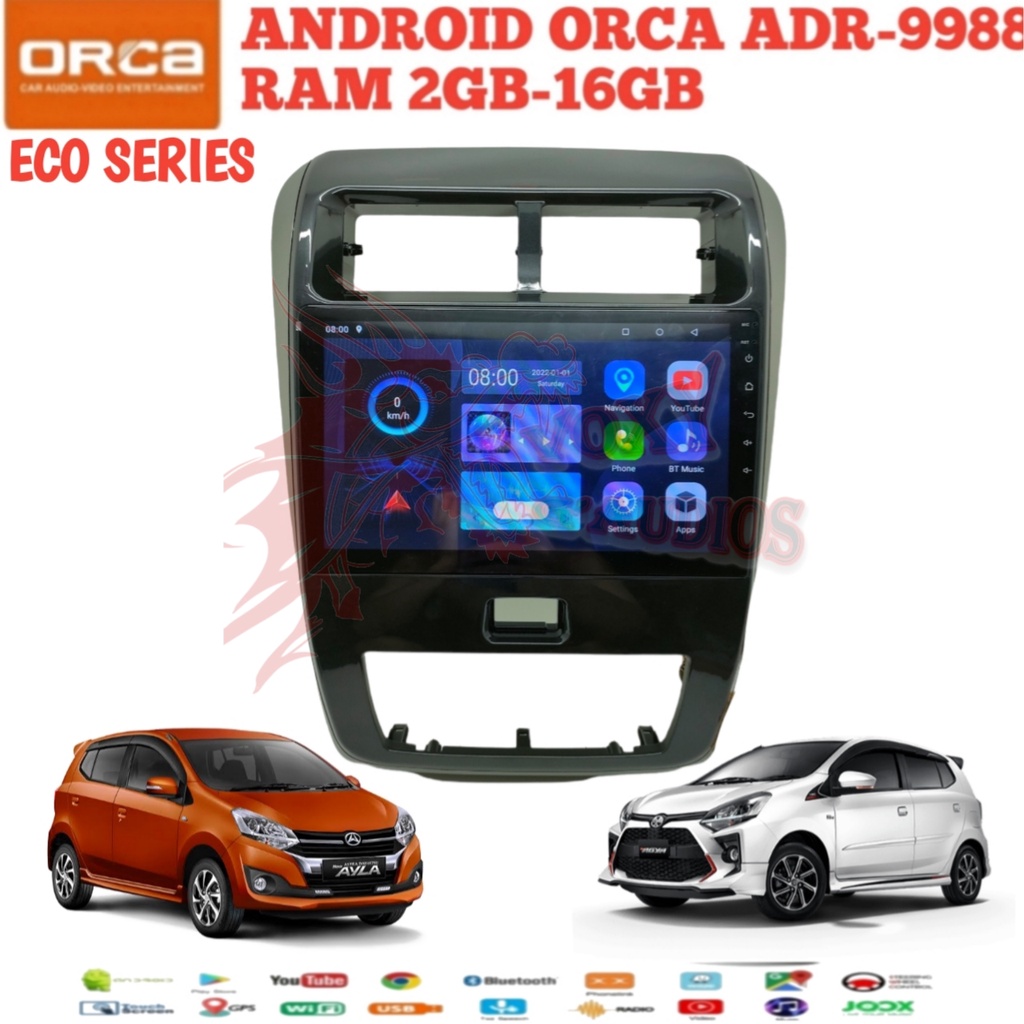 Jual Head Unit Android Orca Eco Series Agya Ayla 2020 up 10 inch ...