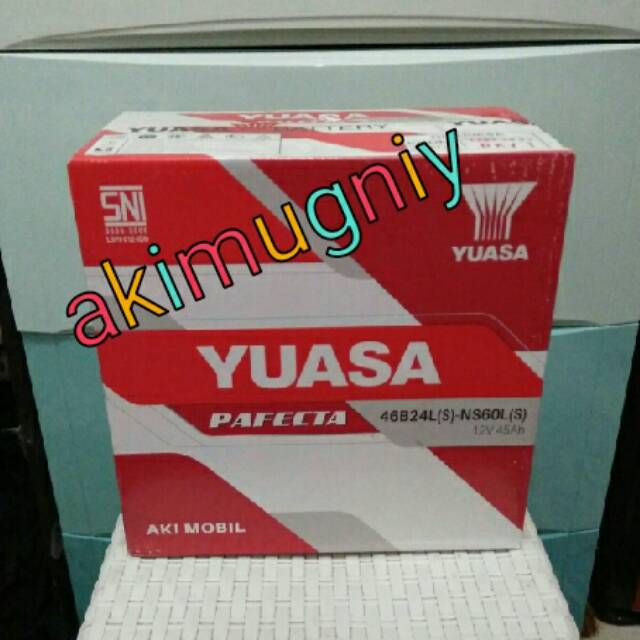 Jual aki yuasa pafecta NS60LS 45ah 12v aki basah gs ns varta massiv | Shopee Indonesia