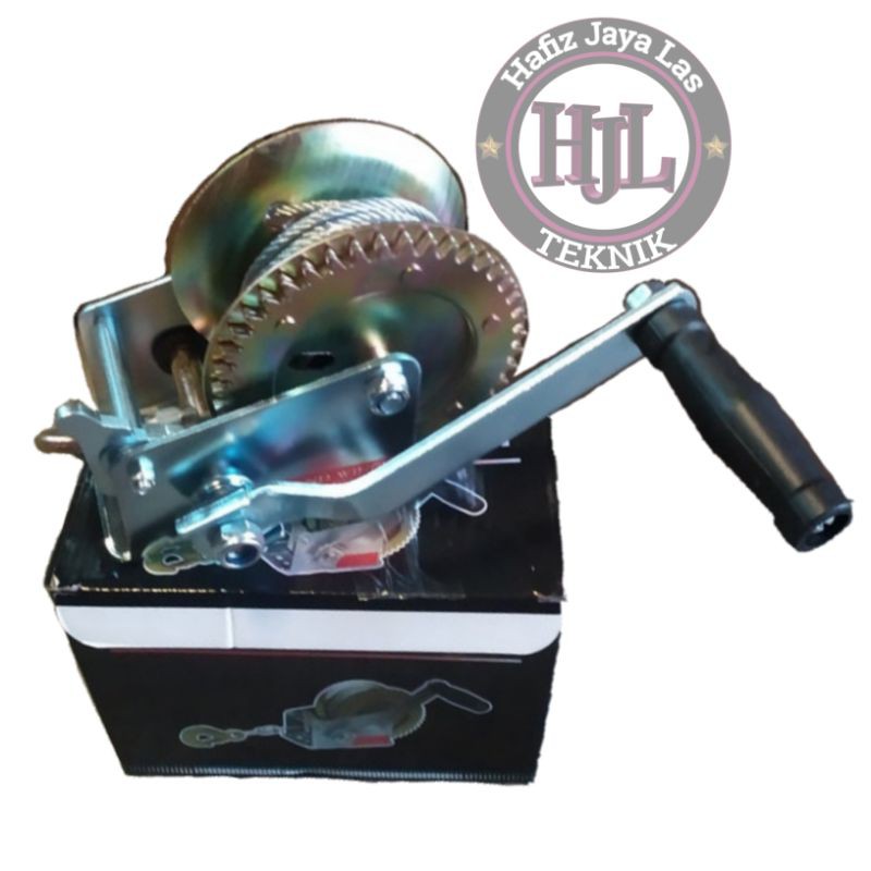 Jual Hand Winch 2000 LBS katrol manual 900 kg x 10 meter | Shopee Indonesia