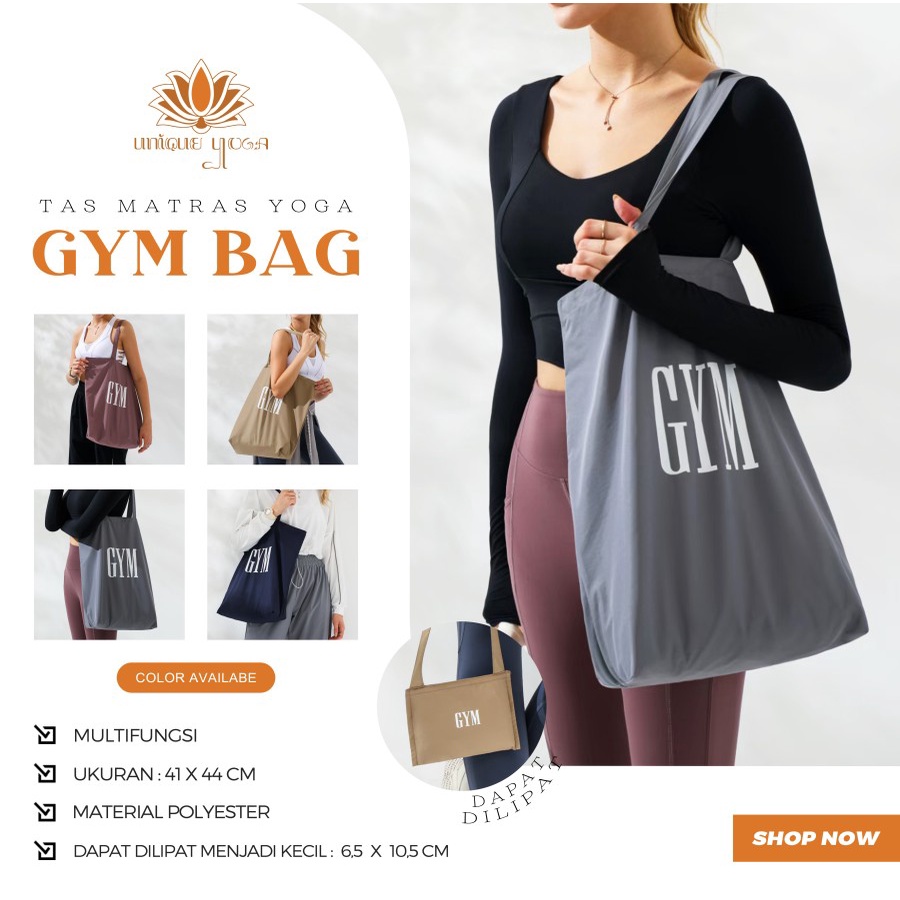 Jual Tas Gym Olahraga / Totebag Gym Wanita / Tas Olahraga Yoga | Shopee ...