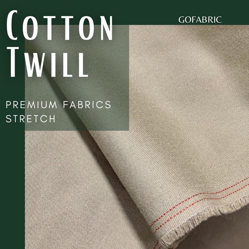 Jual kain chino bahan celana katun twill stretch garment quality harga ...