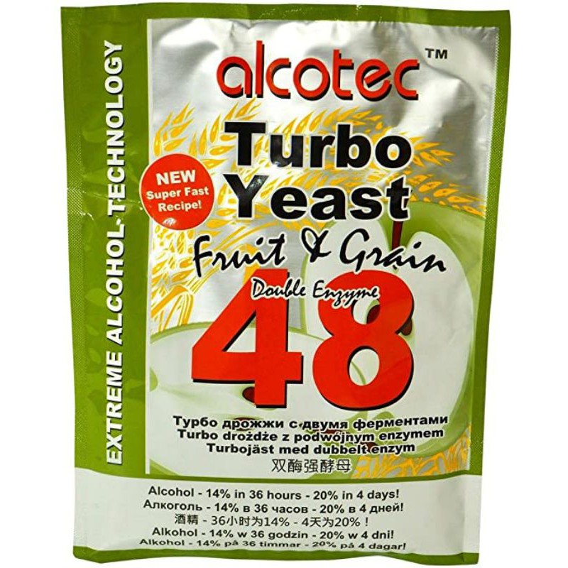 Jual alcotec turbo yeast 48 fruit and grain | Shopee Indonesia