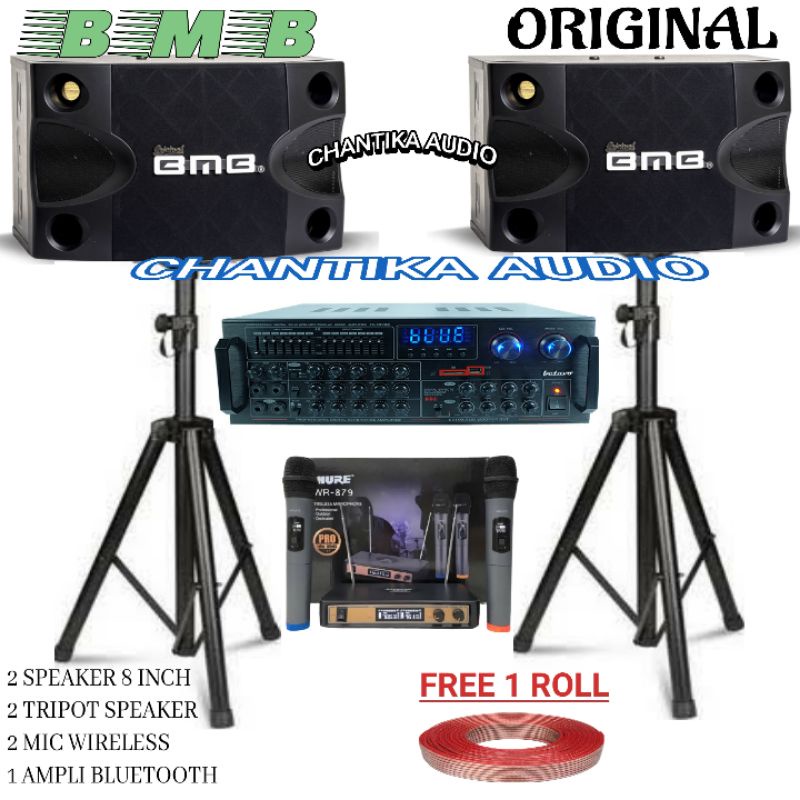 Jual paketan karaoke home theater speaker bmb 8 inch ampli betavo zx 3970b | Shopee Indonesia