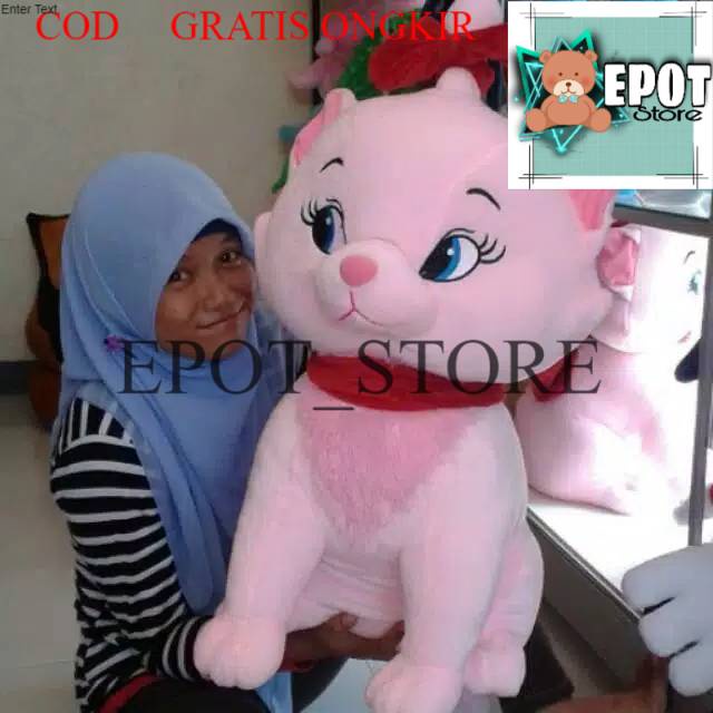 Jual Boneka MARIE CAT jumbo / boneka Kucing / boneka Mary Cat Jumbo ...