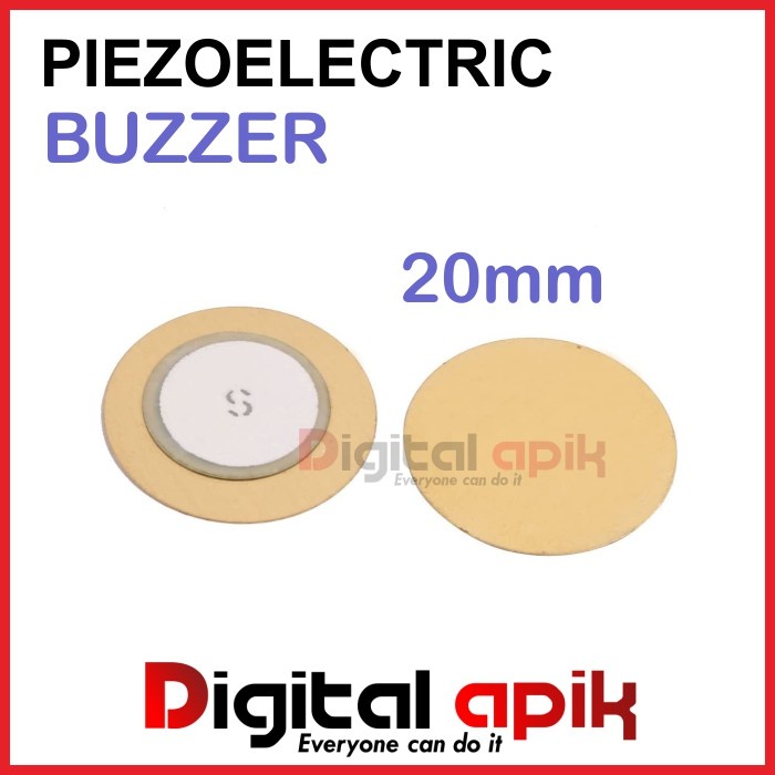 Jual Piezo Electric Ceramic Buzzer Sounder Sensor Sound Disc 20mm Element | Shopee Indonesia