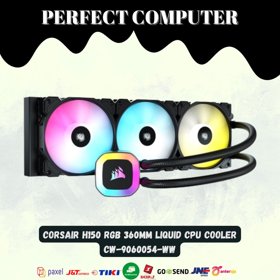 Jual CORSAIR H150 RGB 360mm Liquid CPU Cooler | Shopee Indonesia